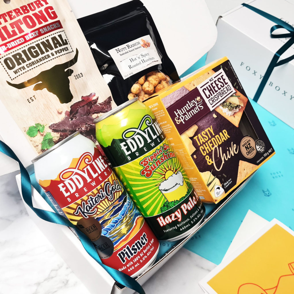Beer & Nibbles Hamper - FOXY BOXY - Quality NZ Gift Boxes